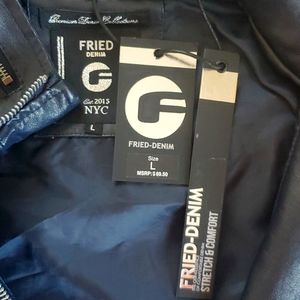 Fried Denim | Jackets & Coats | Large Size Brand New Frieddenim Navy ...